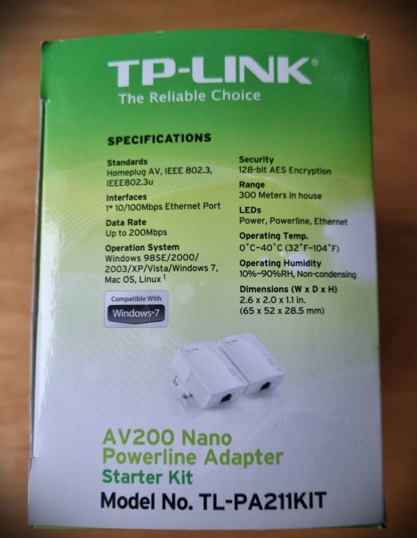 TP-Link Wifi Extender AV200 Nano Powerline Adaptor Starter Kit ...