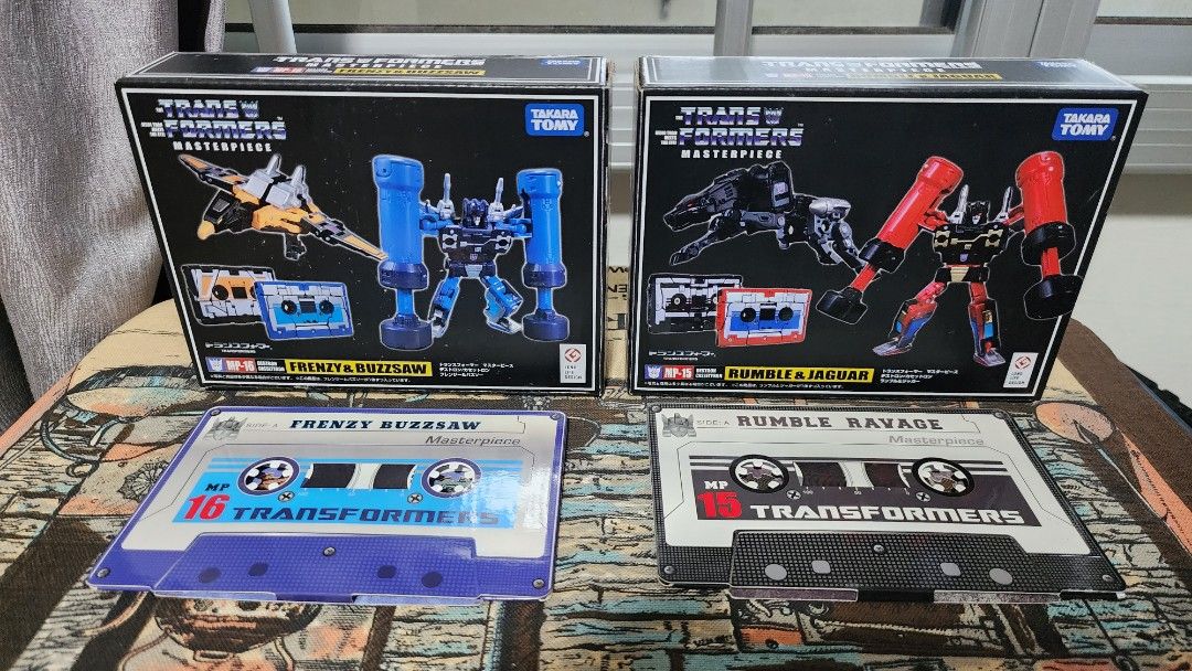 Transformers Masterpiece MP-15 (Rumble and Ravage) and MP-16 (Frenzy ...