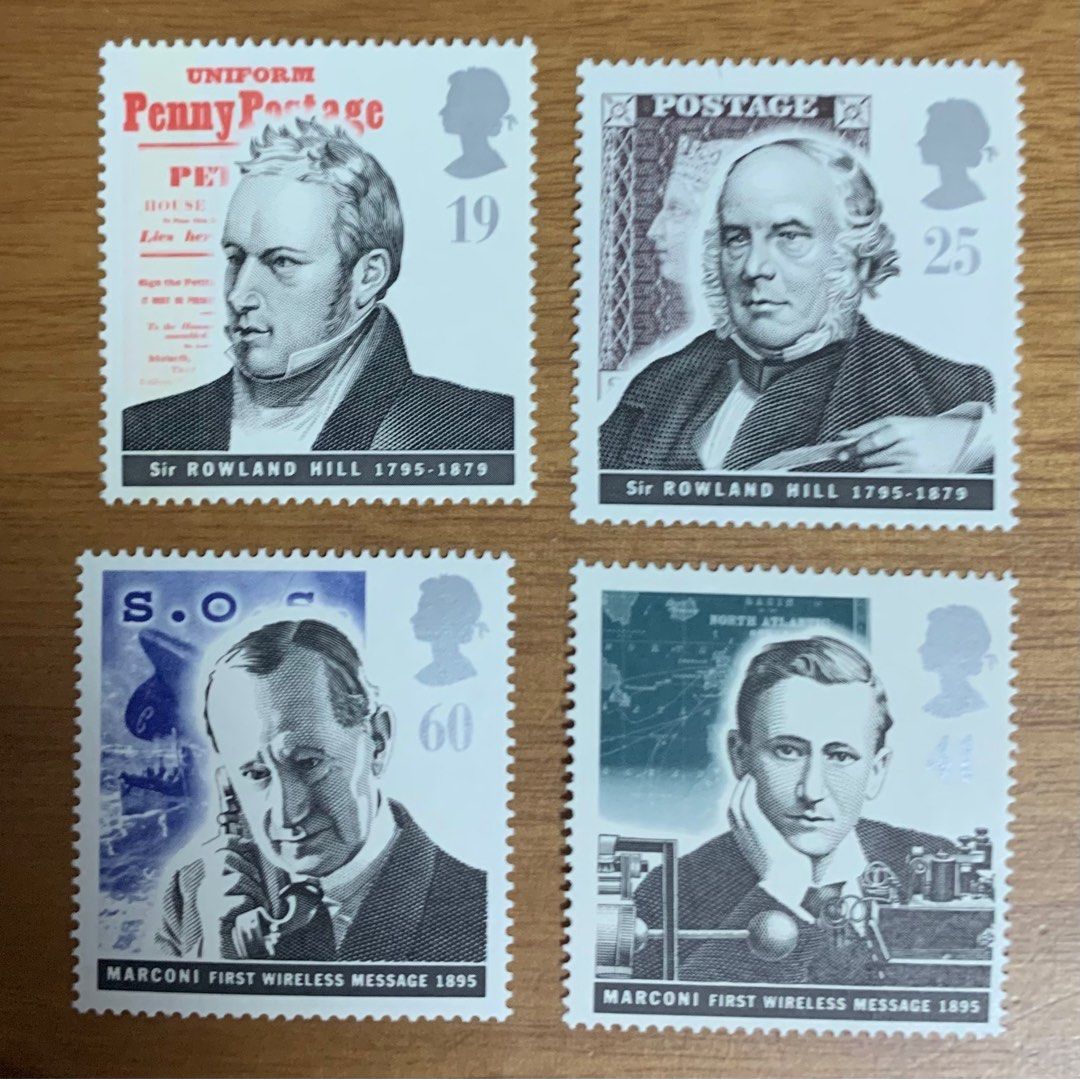 UK stamps communication of early years - sir Rowland Hill inventor of ...