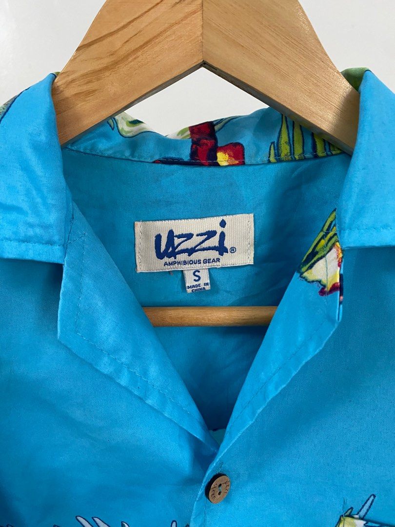 Uzzi Hawaiian Button Down, Men's Fashion, Tops & Sets, Tshirts & Polo ...