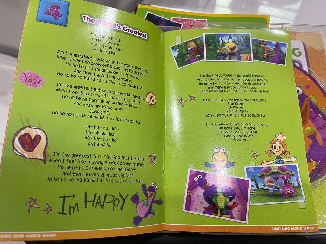 Vintage Classic Educational Sing Along with Dibo, Hobbies & Toys ...