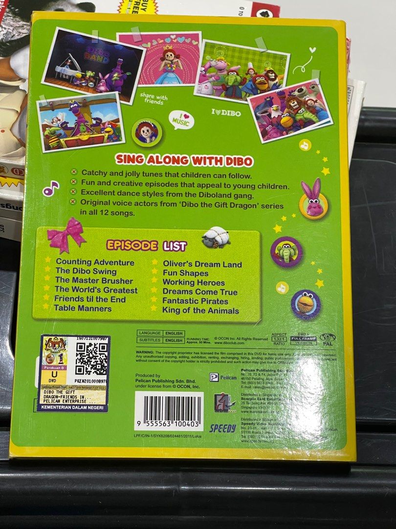 Vintage Classic Educational Sing Along with Dibo, Hobbies & Toys ...