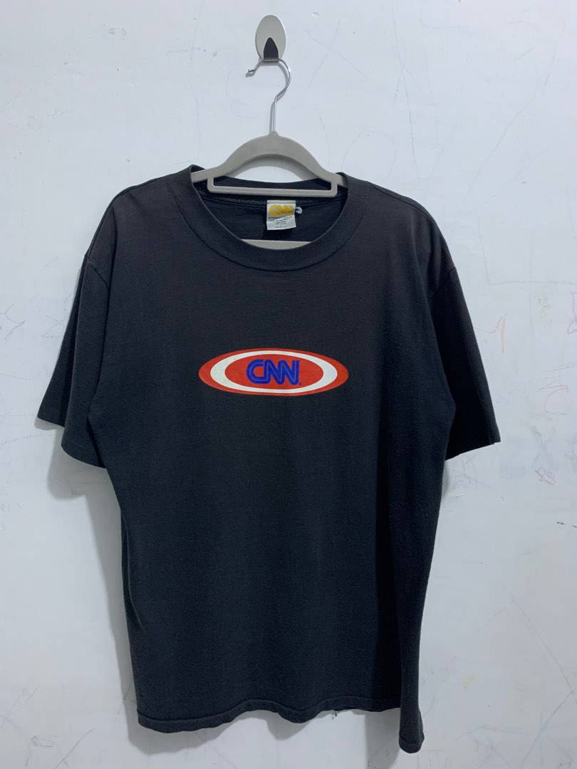 Vintage CNN Promo Tee, Men's Fashion, Tops & Sets, Tshirts & Polo ...