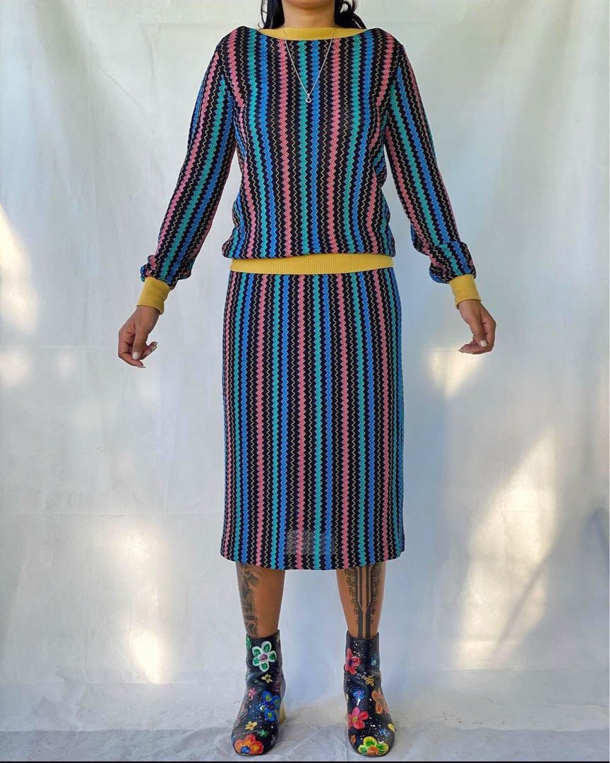 Vintage colorful coordinates, Women's Fashion, Dresses & Sets, Sets or ...