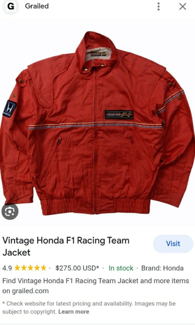 Vintage honda racing team jacket, Men's Fashion, Coats, Jackets and ...
