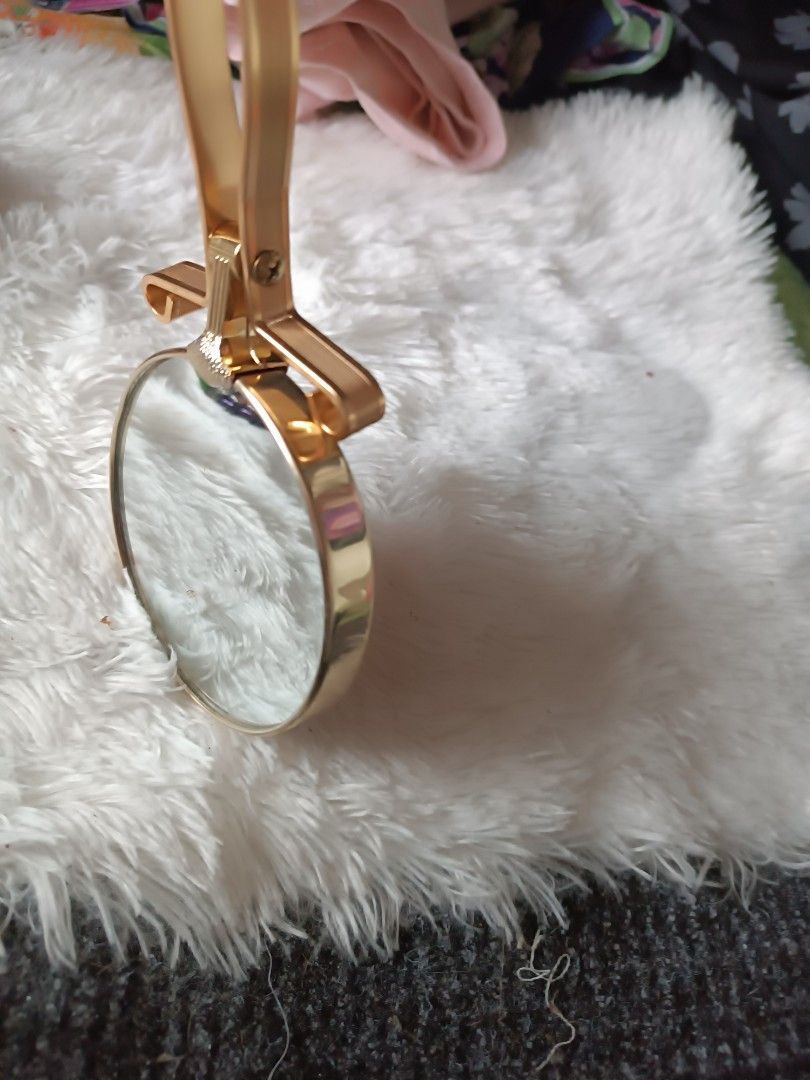 Vintage Japan Handy Golden mirror, Women's Fashion, Jewelry & Organizers, Accessory Holder, Box ...