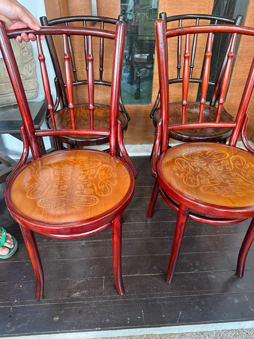 Vintage Kopitiam chairs, Furniture & Home Living, Furniture, Chairs on ...
