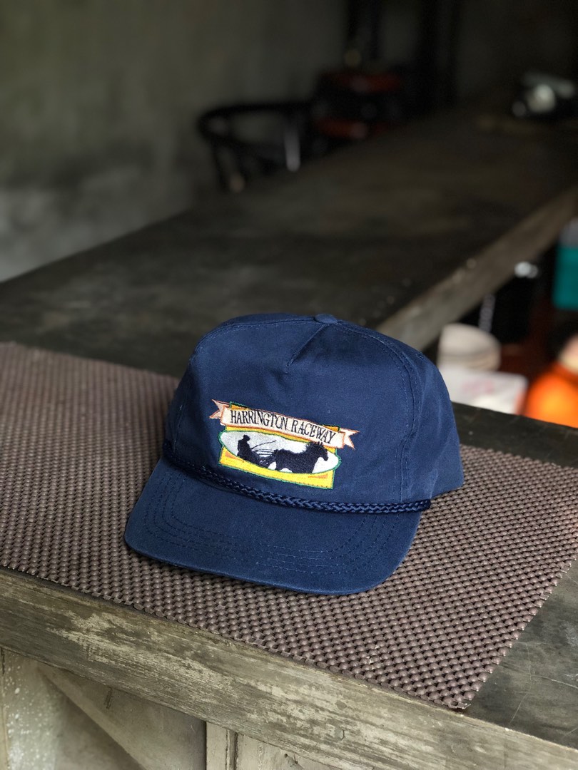 Vintage Rope hat Harrington Raceway, Fesyen Pria, Aksesoris, Topi di ...