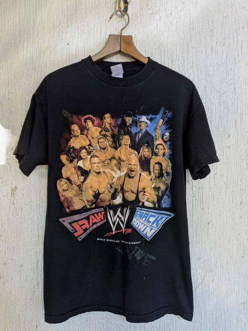 Vintage WWE Wrestling, Men's Fashion, Tops & Sets, Tshirts & Polo ...