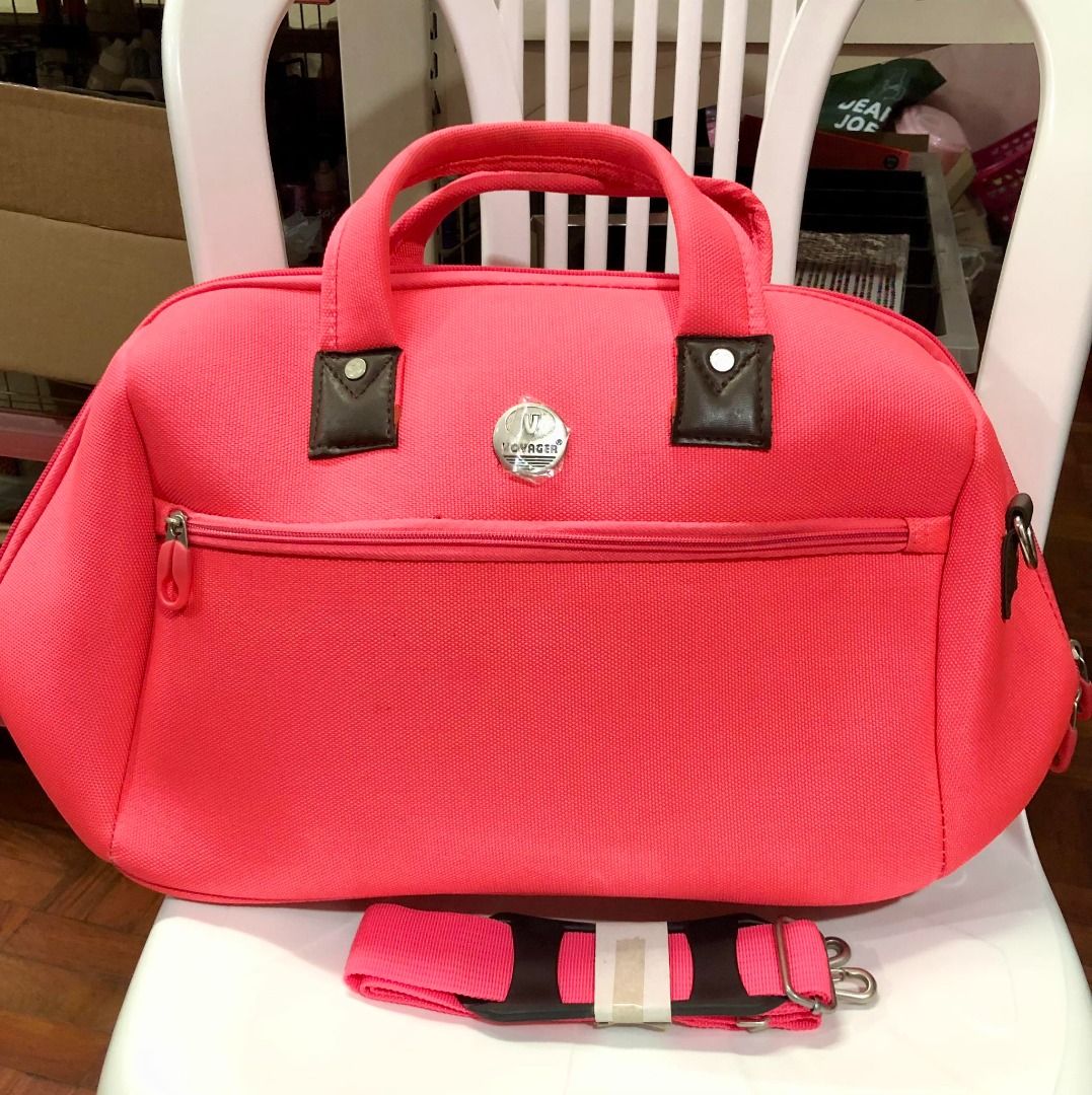 Voyager Luggage Hand Carry/ Shoulder Bag Pink, Women's Fashion, Bags ...