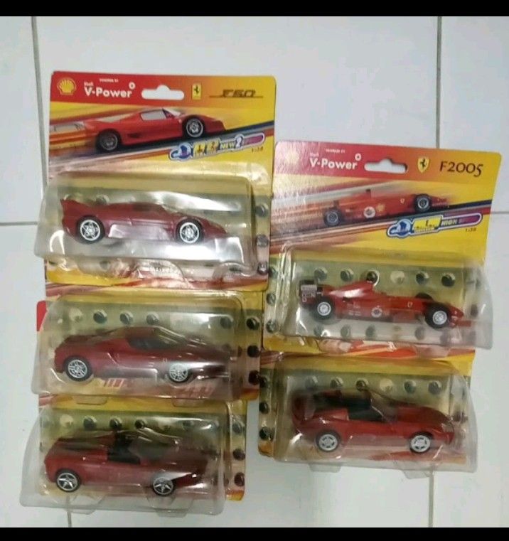 V-power Shell Ferrari car, Hobbies & Toys, Toys & Games on Carousell