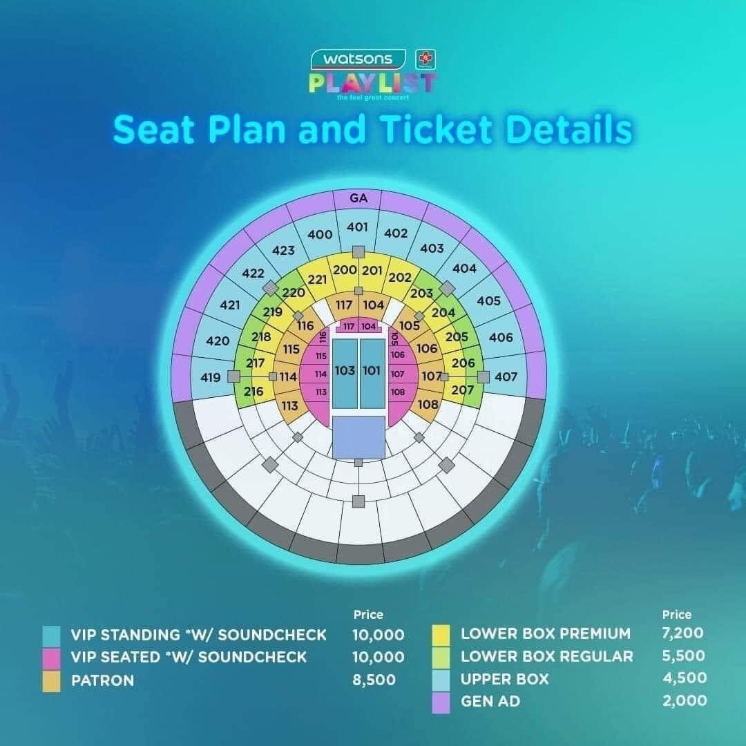 Watsons Playlist 2023 The Feel Great CONCERT - VIP Standing with Sound ...