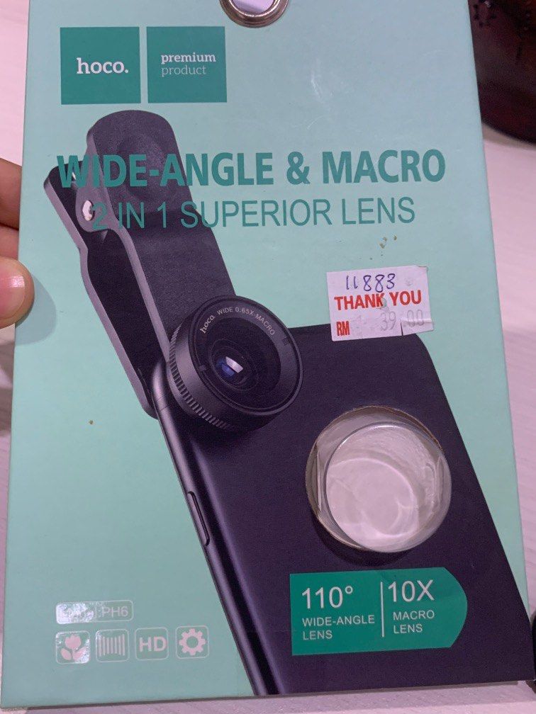 Wide Angle and Micro Handphone Camera Clip On Lens, Mobile Phones ...