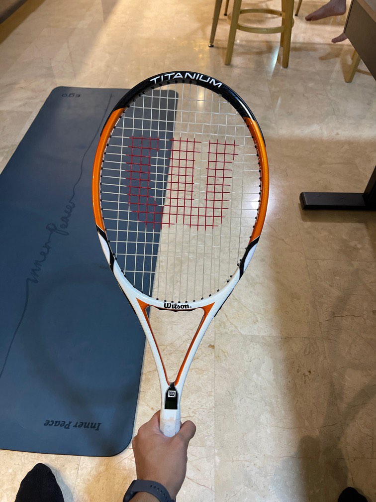 Wilson Titanium Six One Comp Tennis Racket, Sports Equipment, Sports ...