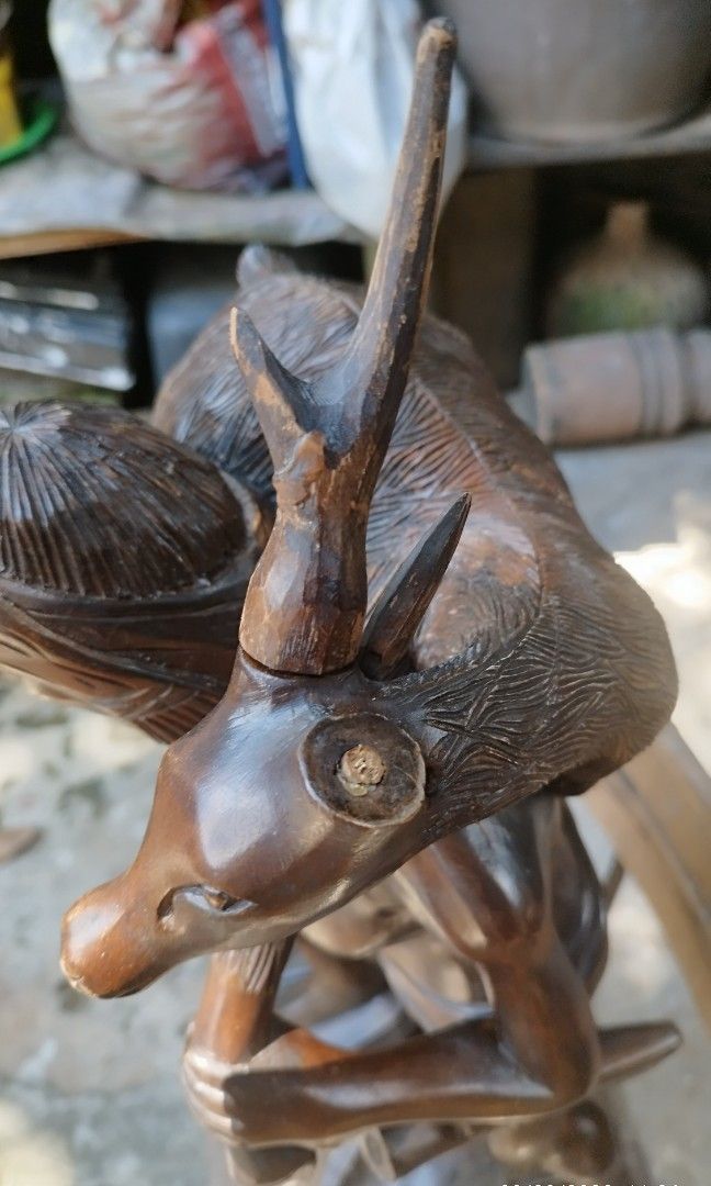 Wooden Igorot hunter statue 26" inches, Furniture & Home Living, Home ...