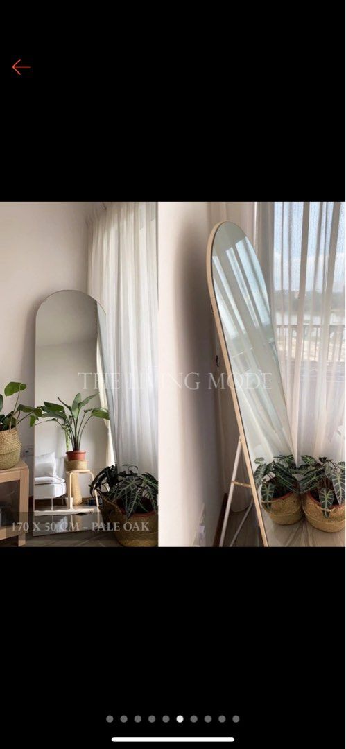 Wooden scandi mirror, Furniture & Home Living, Home Decor, Mirrors on Carousell