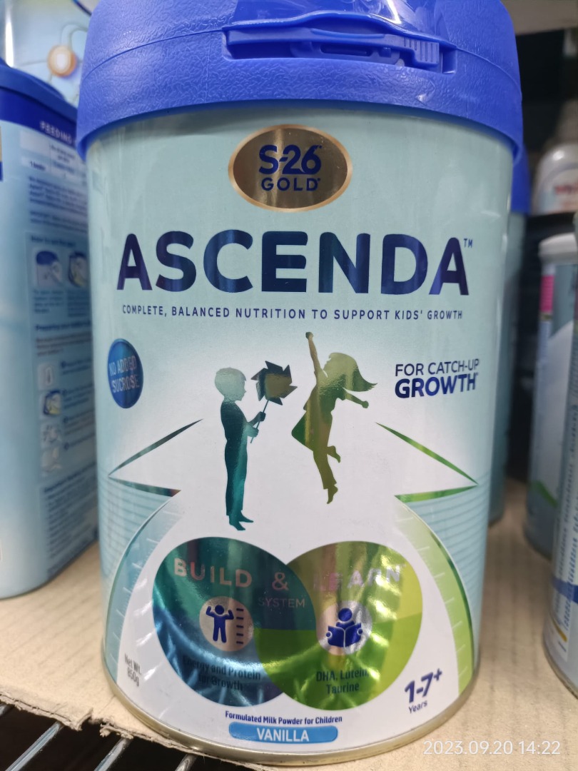 Wyeth Nutrition Ascenda For Catch-Up Growth 850G - From 1-7+ Years ...