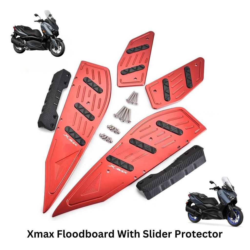 Xmax Floorboard with Slider protector Xmax V1 Xmax 2023 Pedal ...