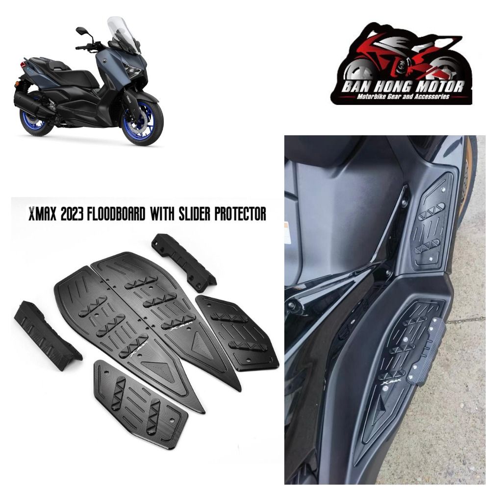 Xmax Floorboard with Slider protector Xmax V1 Xmax 2023 Pedal ...