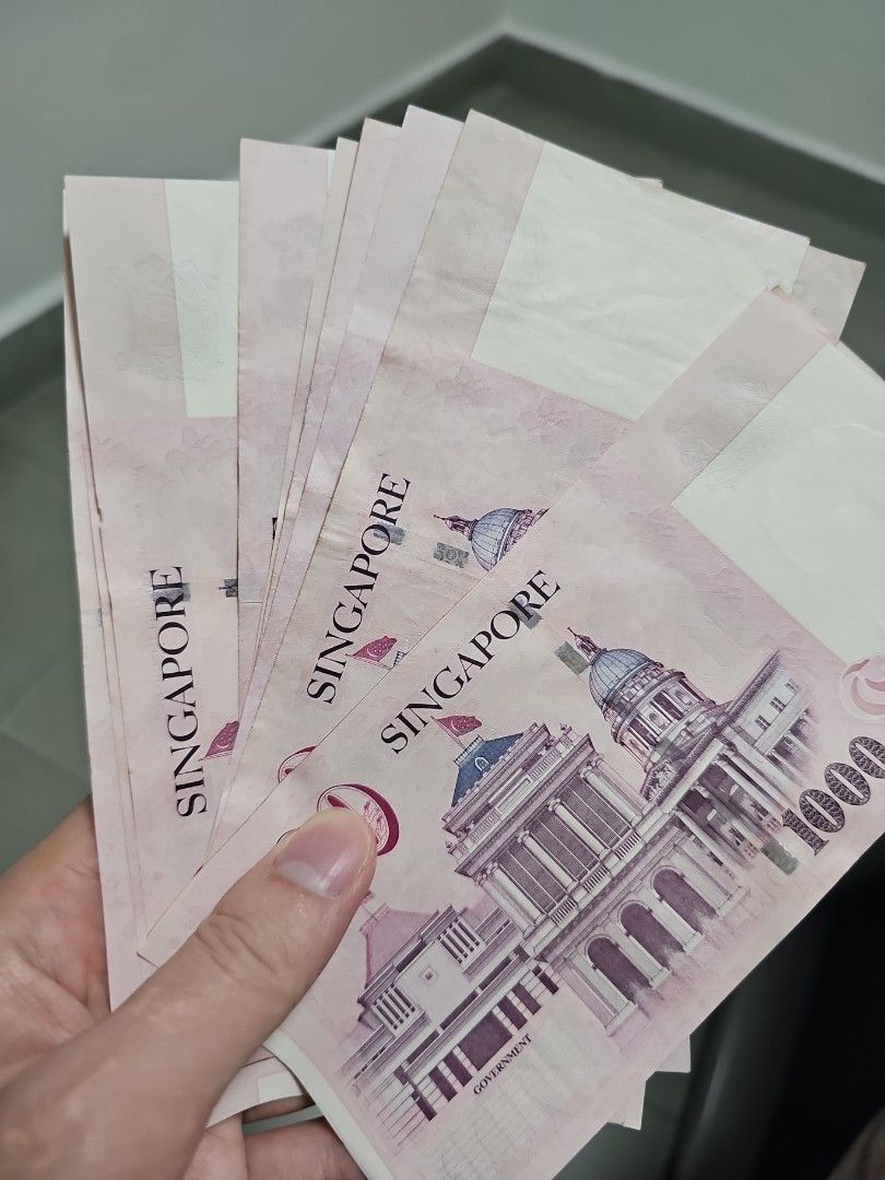 $1000 SGD Singapore Notes, Hobbies & Toys, Memorabilia & Collectibles ...
