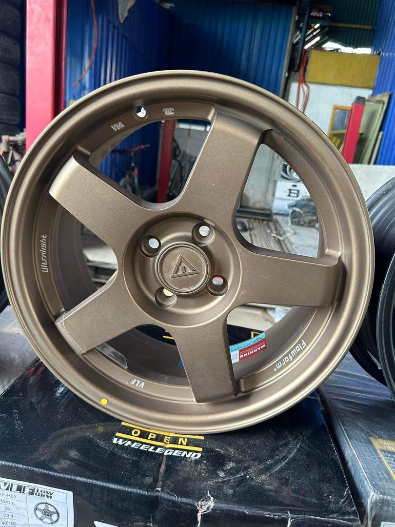 16” VLF-R01 Mags Bronze 4Holes pcd 100 Brandnew, Car Parts ...