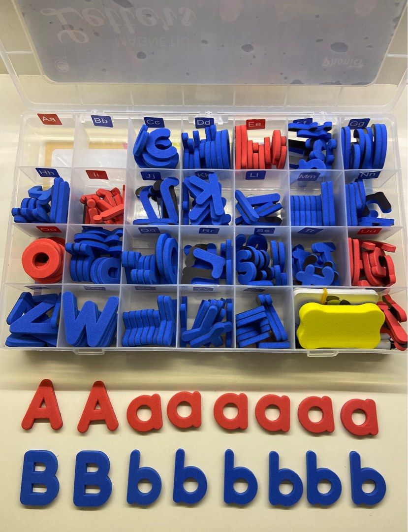 208 pcs Montessori Letters/ Montessori Alphabets Magnetic Letters ...