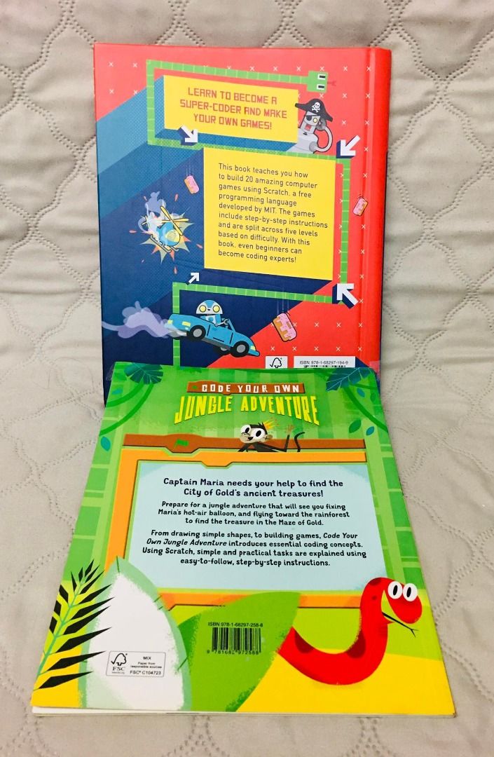 20 Games To Create With Scratch (hard cover)and Code Your Own Jungle ...