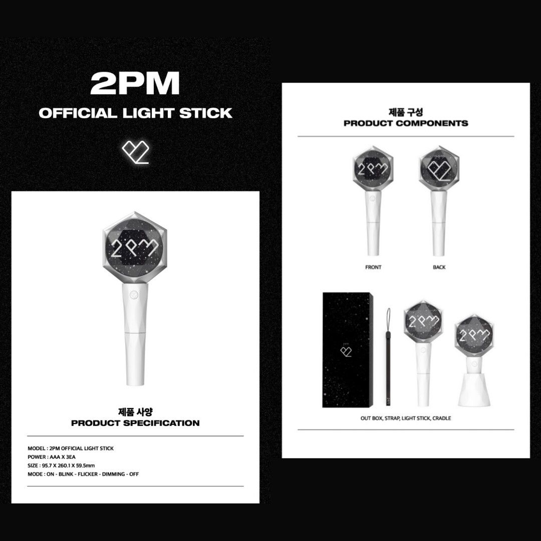 2PM OFFICIAL LIGHT STICK, Hobbies & Toys, Collectibles & Memorabilia, K ...