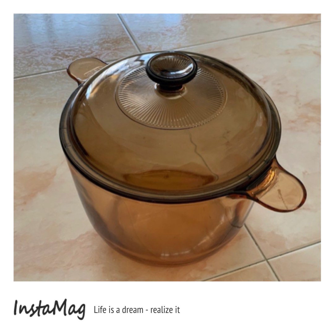 (3.5L) Vision Corning pot, Furniture & Home Living, Kitchenware ...