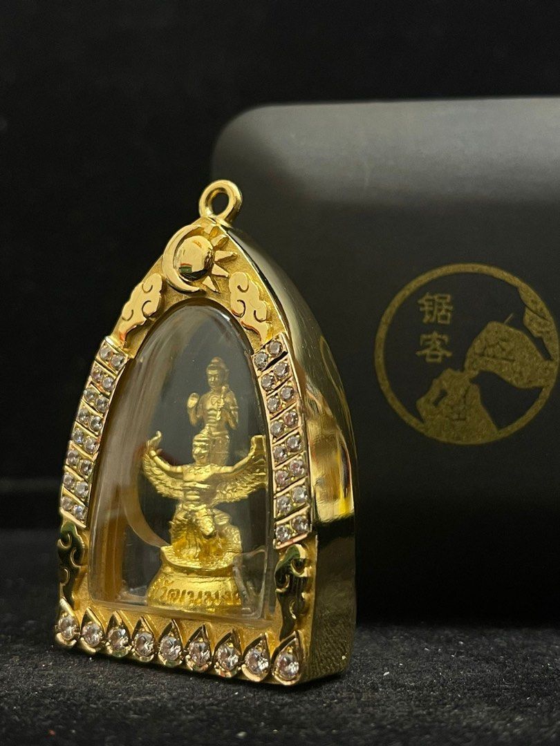 916 Customised Gold Casing for Phra Rahu Thai Amulet, Hobbies & Toys, Memorabilia & Collectibles ...