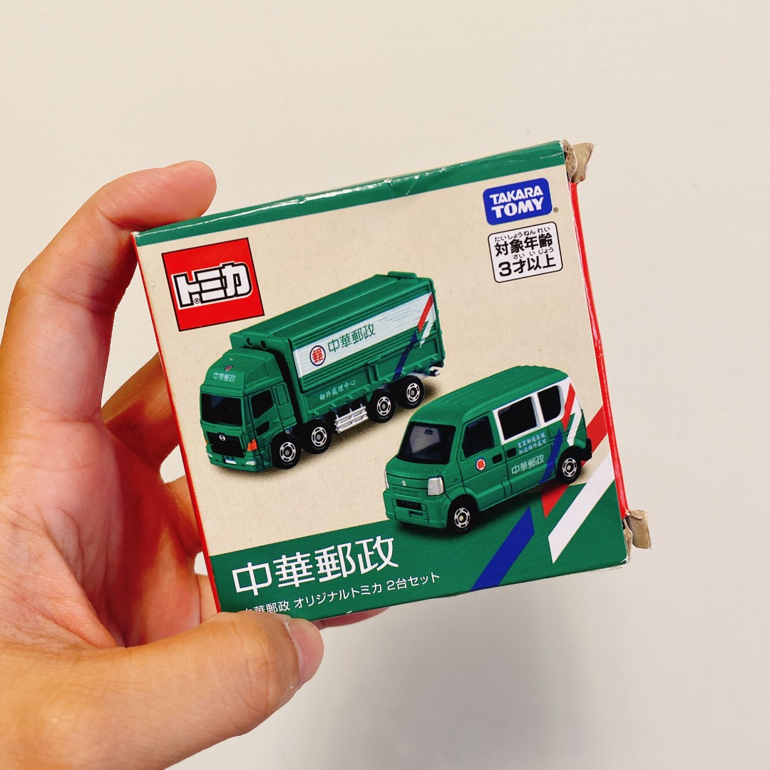 盒損 多美 Tomica 台灣限定特注車 中華郵政 郵務車組 2入 限定, 書籍、休閒與玩具, 玩具、公仔、桌遊在旋轉拍賣