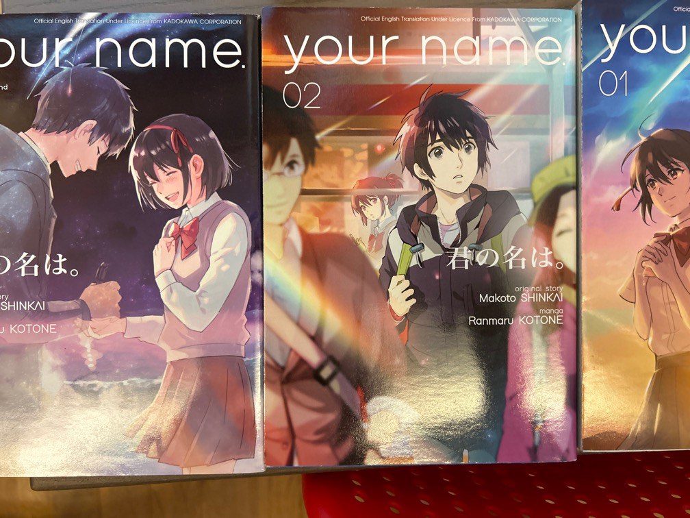 ! Selling a set of three your name manga !, Hobbies & Toys, Books ...