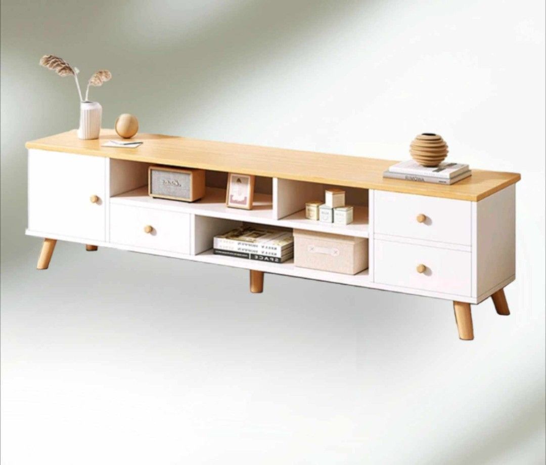 Aesthetic TV RACK 140cm, Furniture & Home Living, Furniture, TV ...