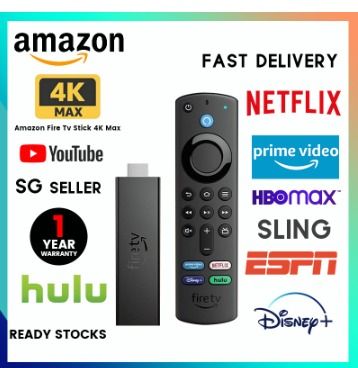 Amazon Fire TV Stick 4K /Firestick 4K Max HD 2021 Gen 3 Media Box ...