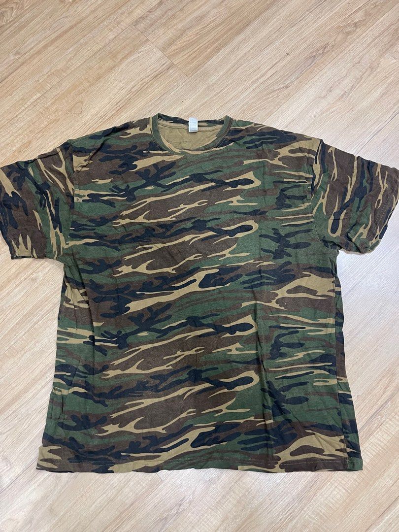 Anvill tiger stripe camo camping t shirt, Sports Equipment, Hiking ...