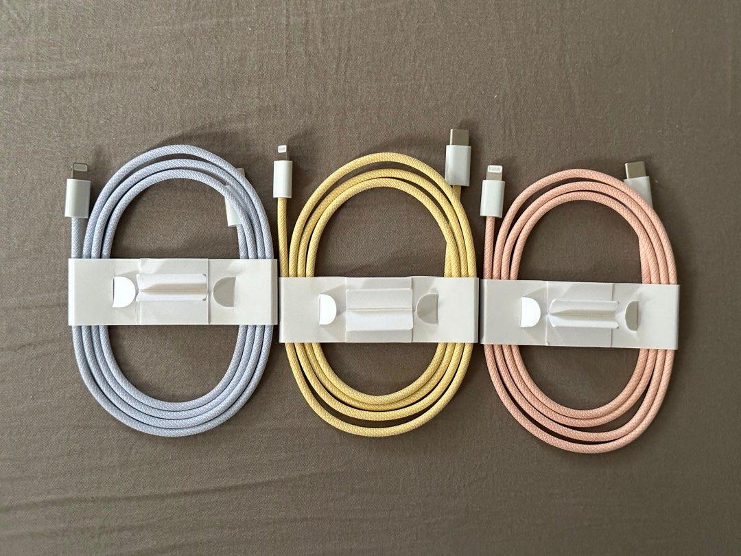 Apple Original Lightning Cable to usb c braided. From the new coloured ...