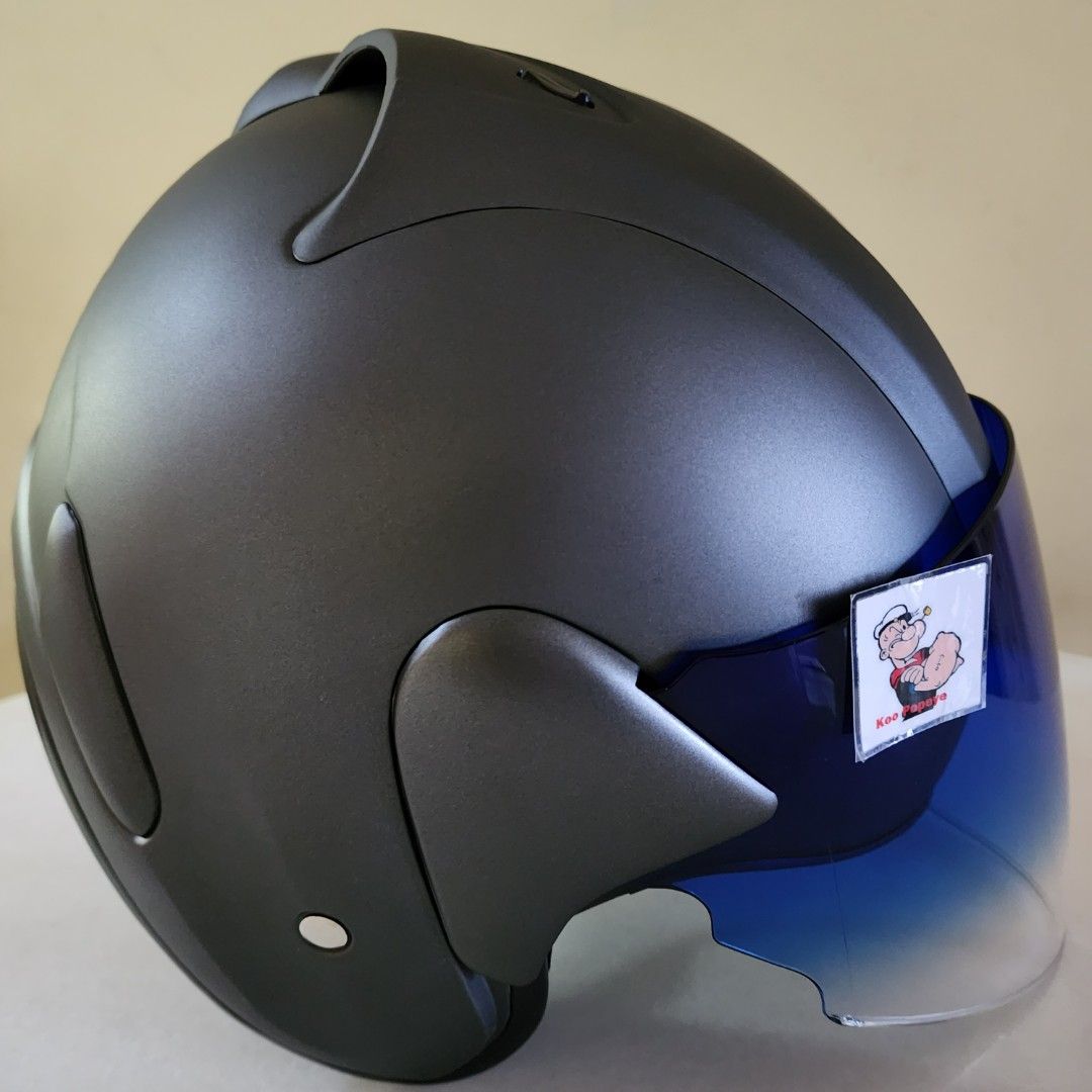 ARC HELMET GUNMETAL GREY / MATTE GREY COLOR, Motorcycles, Motorcycle ...