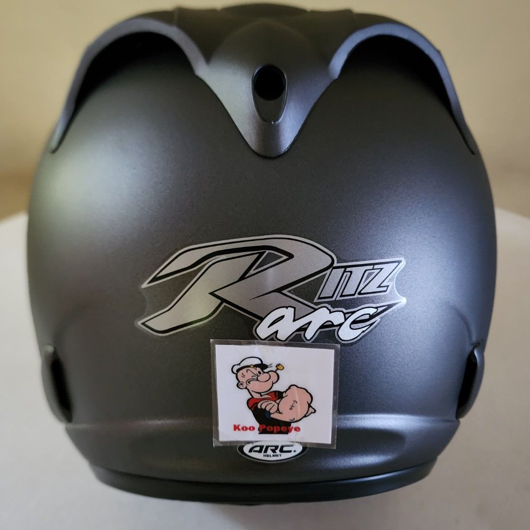 ARC HELMET GUNMETAL GREY / MATTE GREY COLOR, Motorcycles, Motorcycle ...