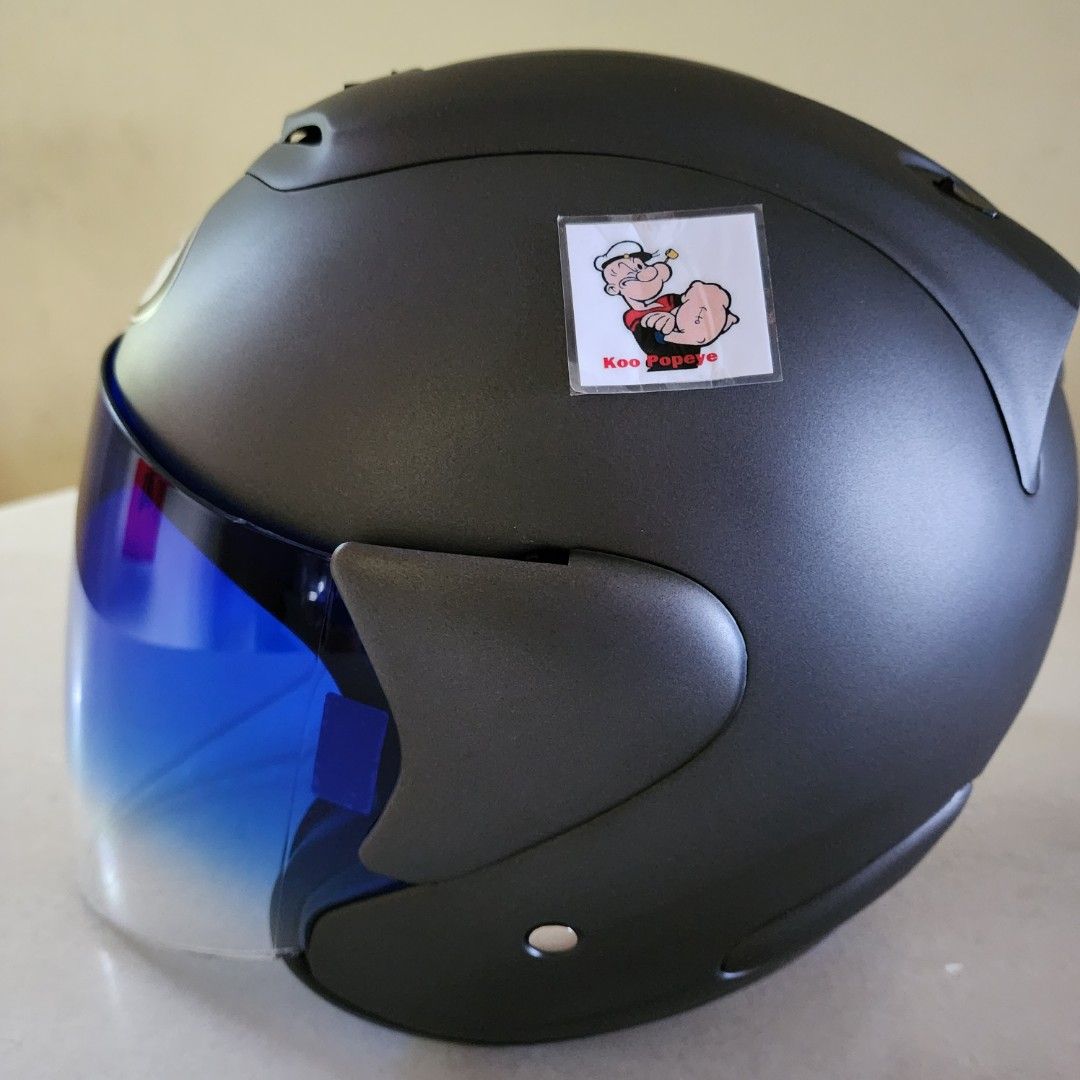 ARC HELMET GUNMETAL GREY / MATTE GREY COLOR, Motorcycles, Motorcycle ...