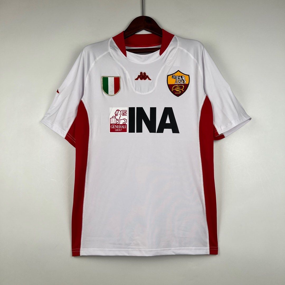 AS Roma Retro Away Jersey 2001/02, Sports Equipment, Sports & Games ...