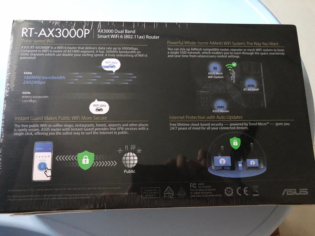 Asus RT-AX3000P AX3000 router, Computers & Tech, Parts & Accessories ...