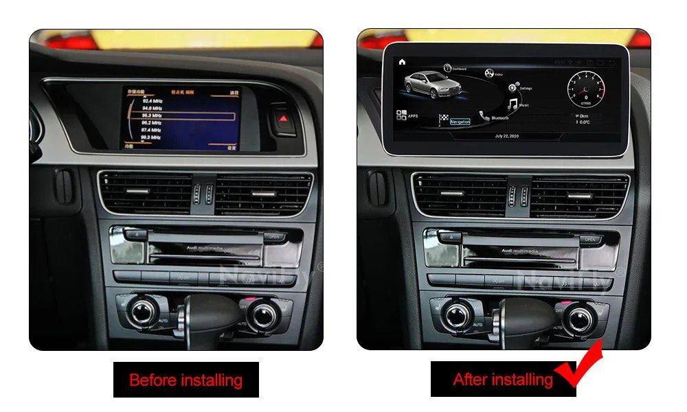 Audi A4 A5 B8 B8.5 Android 13 Player 10.25inch Carplay Android Auto ...