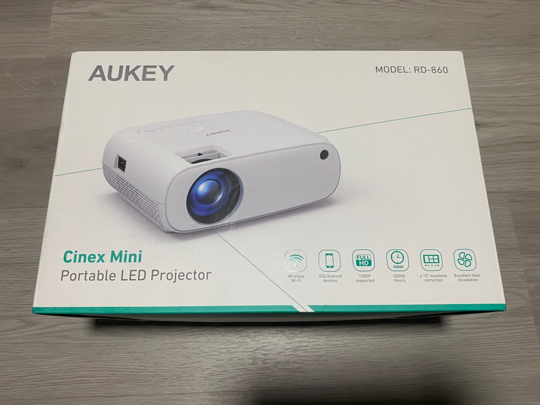 Aukey RD-860 Wi-Fi Mini Projector, TV & Home Appliances, TV ...