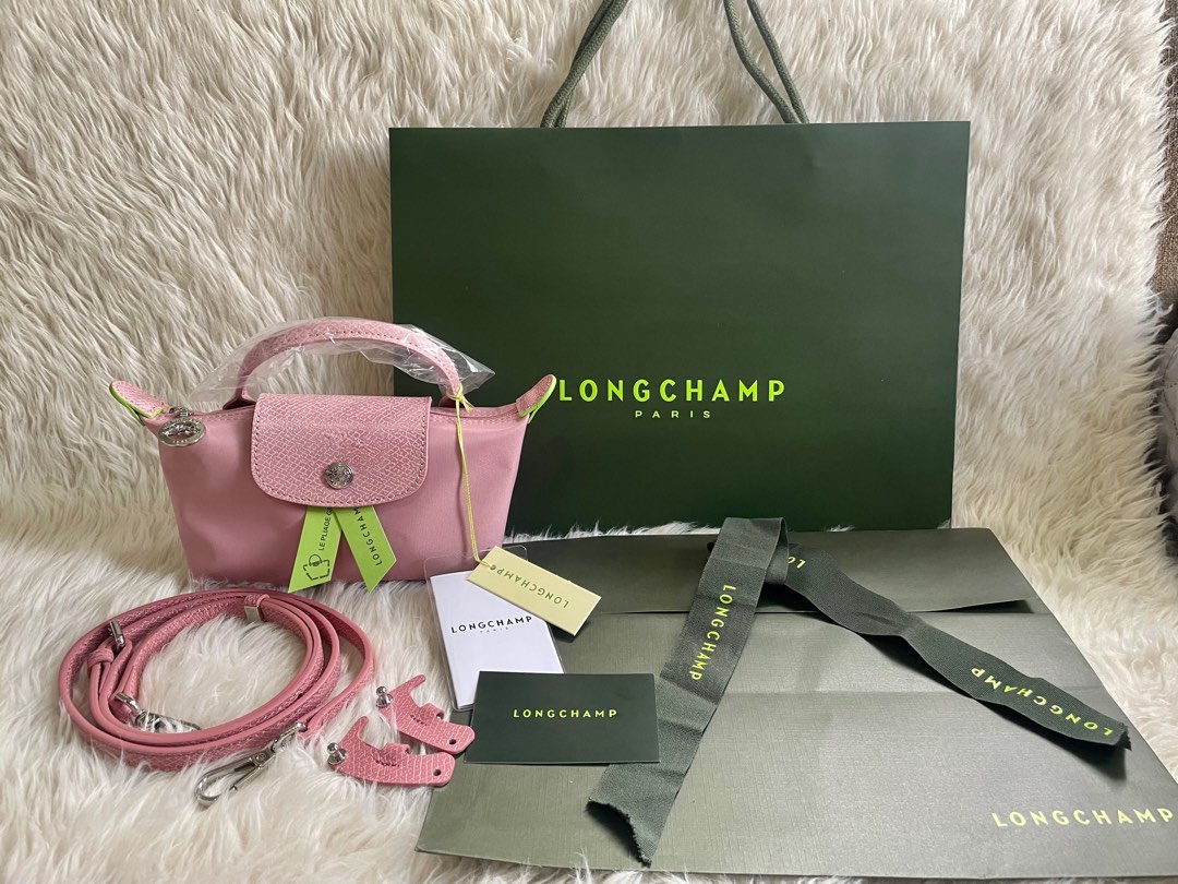 Authentic Longchamp mini with strap, Luxury, Bags & Wallets on Carousell