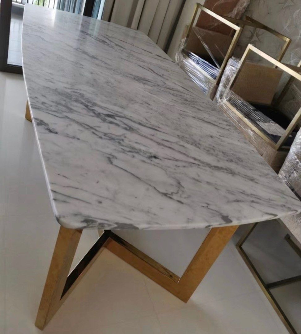 Authentic natural Marble Dining Table, Furniture & Home Living ...