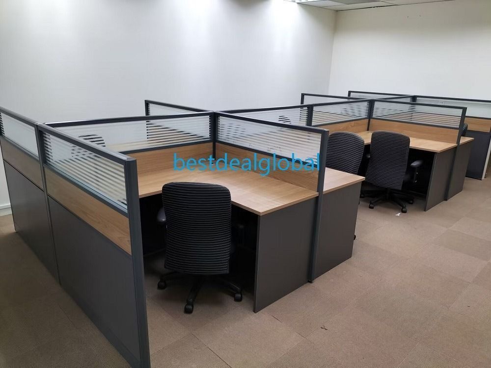 B152 L Shape Executive Workstation,with high partion,with/without ...