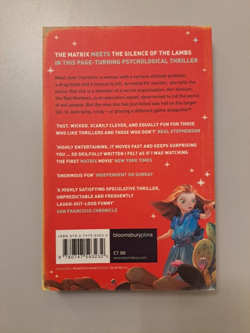 Bad Monkeys by Matt Ruff, Hobbies & Toys, Books & Magazines, Storybooks ...