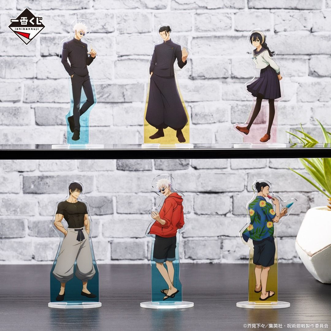 BANDAI JJK S2 Official Merchandise Acrylic Stand - Gojo Satoru, Geto Suguru, Amanai Riko ...