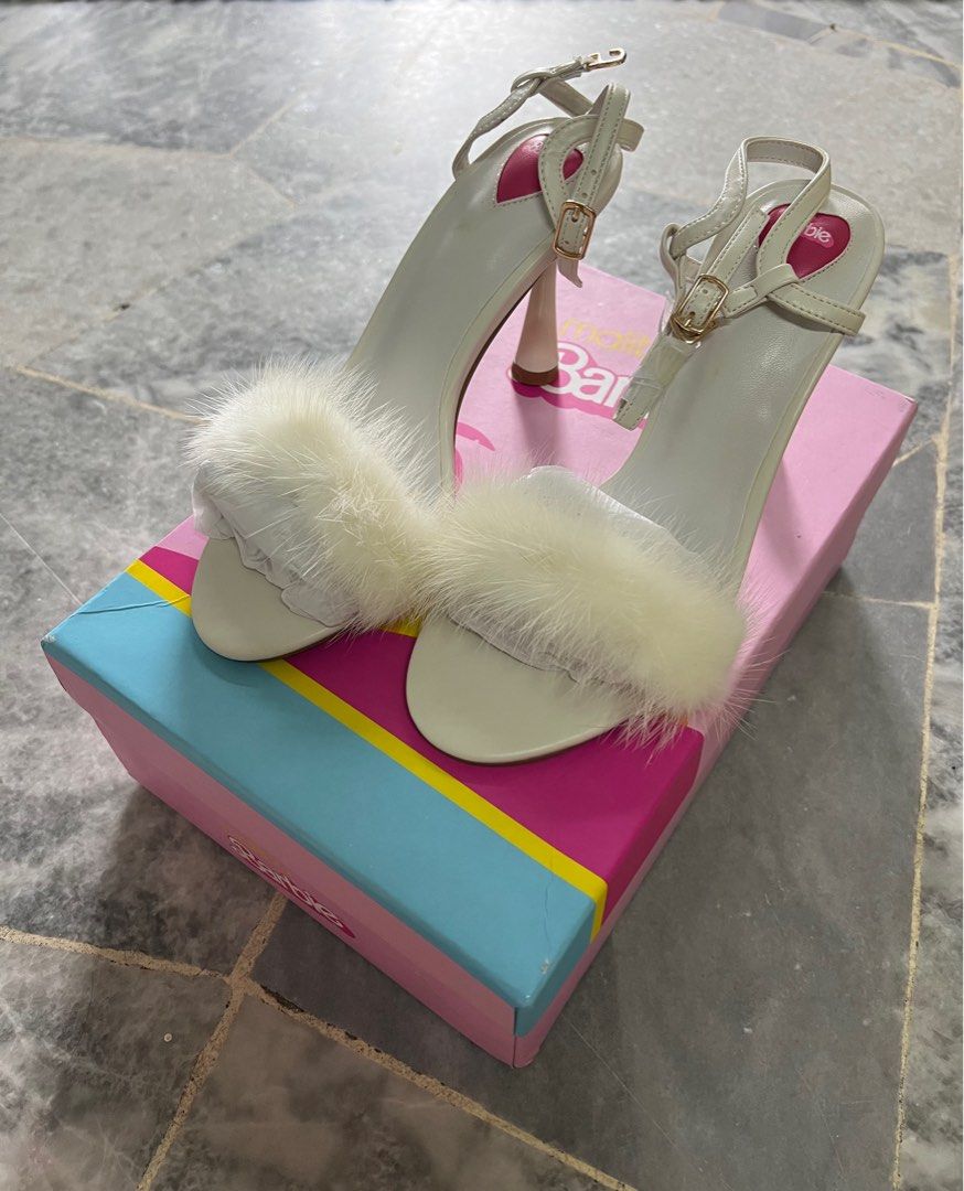 Barbie Bombshell Open Toe Heels, Women's Fashion, Footwear, Heels on ...