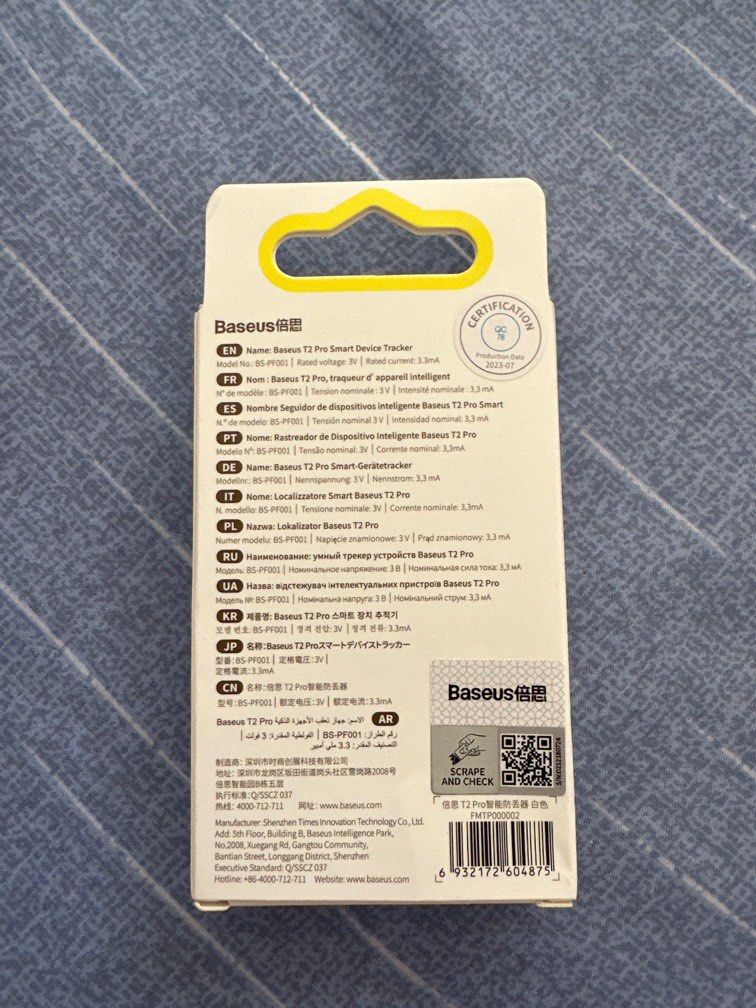 Baseus T2 Pro Smart Device Tracker, Mobile Phones & Gadgets, Other ...